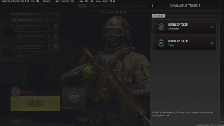 How to get Double Xp tokens in Modern Warfare 2